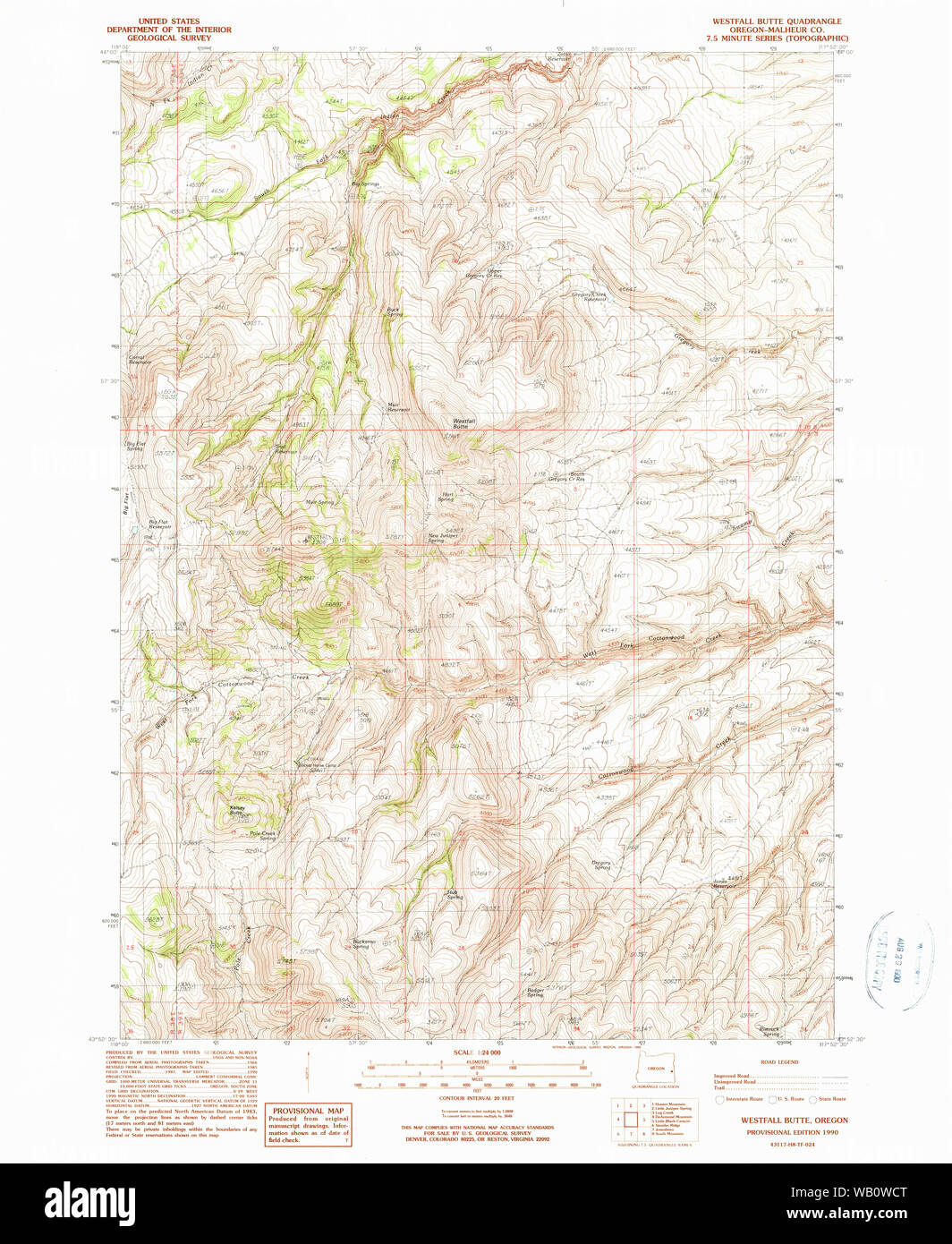 Westfall oregon map hi-res stock photography and images - Alamy