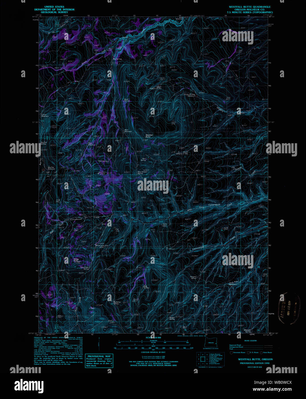 Westfall oregon map hi-res stock photography and images - Alamy