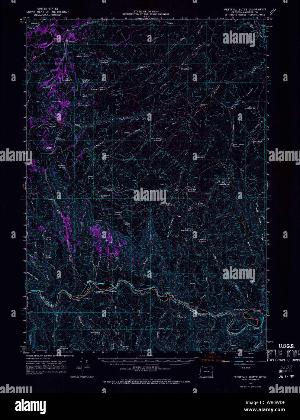 Westfall oregon map hi-res stock photography and images - Alamy