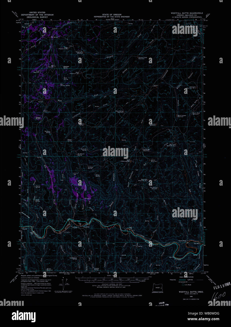 Map of westfall oregon hi-res stock photography and images - Alamy