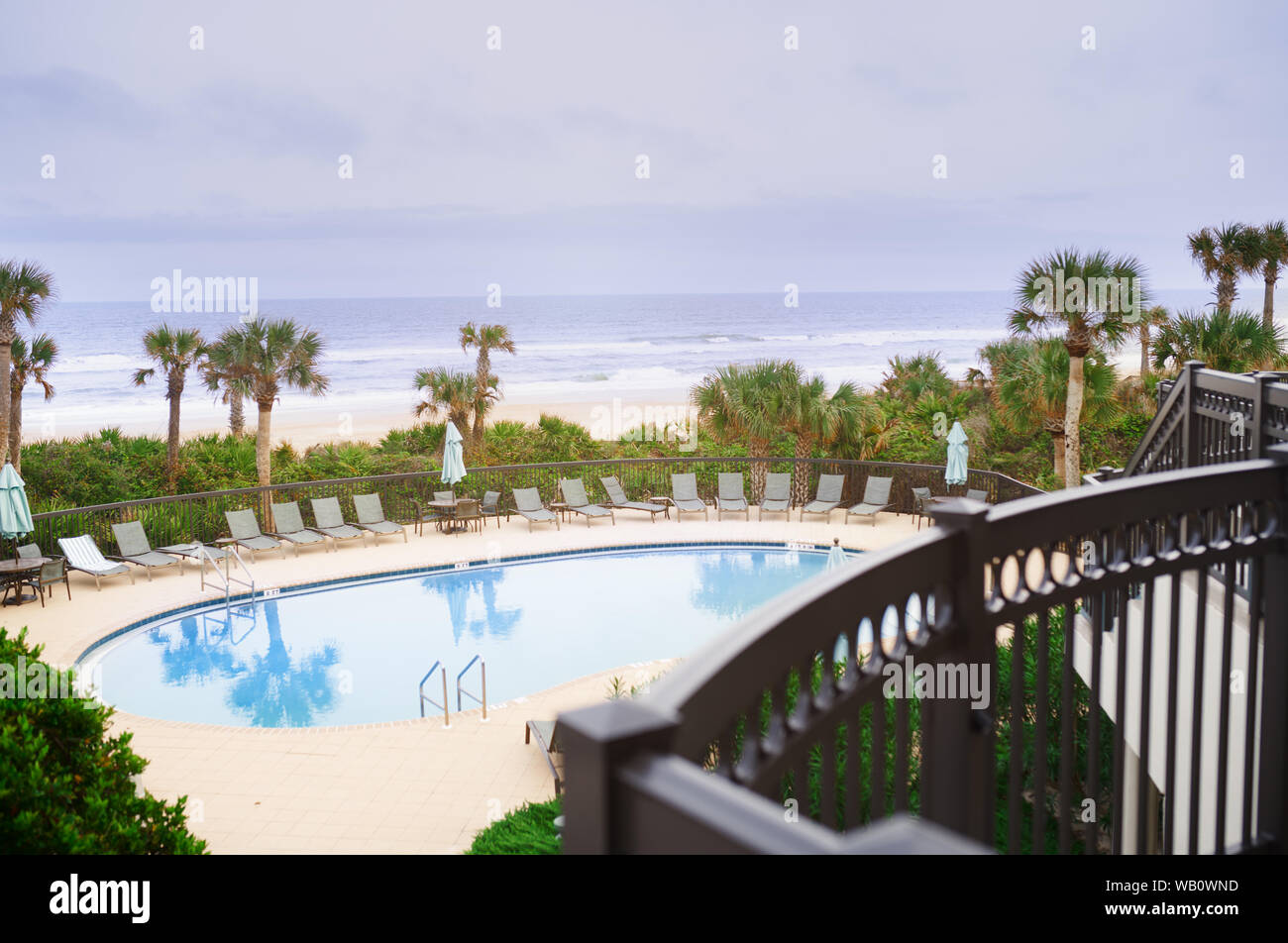 Swimming pool at the Atlantic Ocean Stock Photo - Alamy