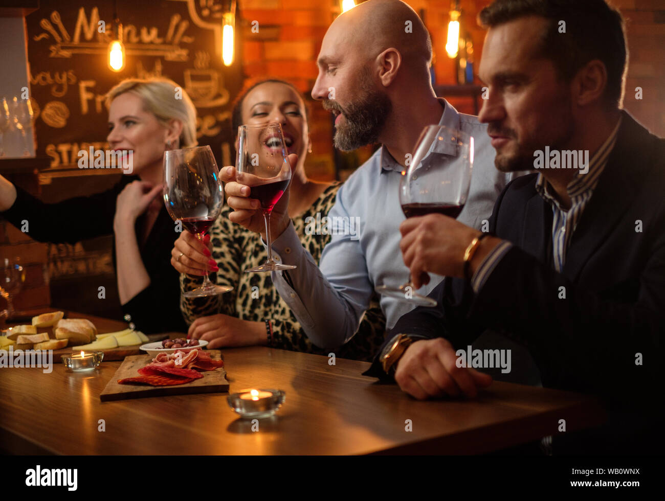 Tapas bar with bar man and man sitting at bar hi-res stock photography ...