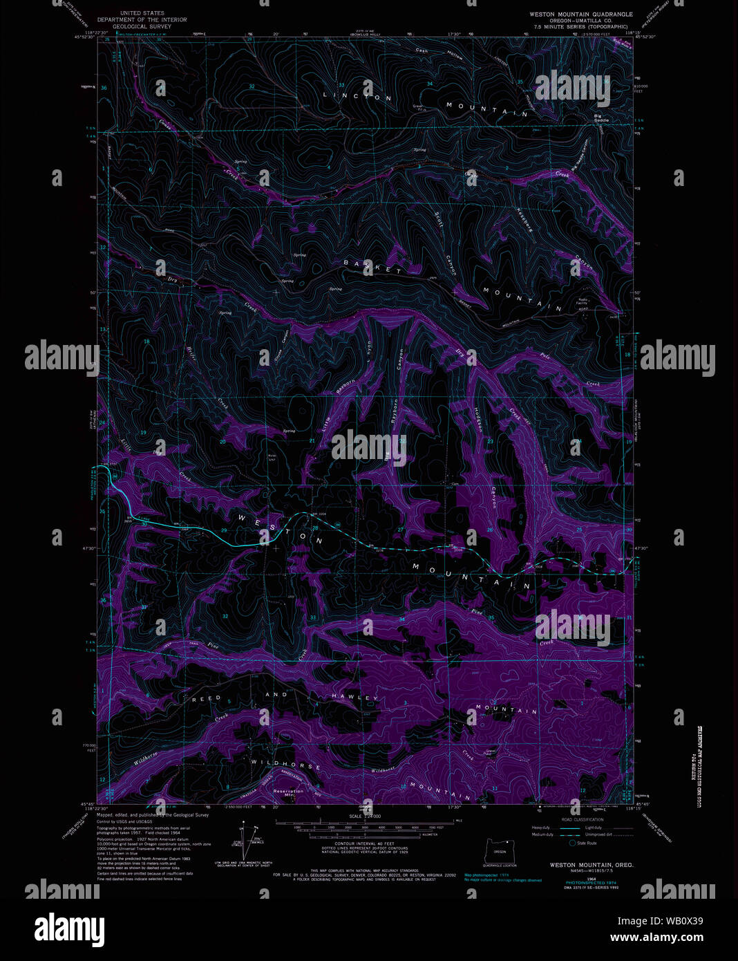 Map of weston hi-res stock photography and images - Alamy