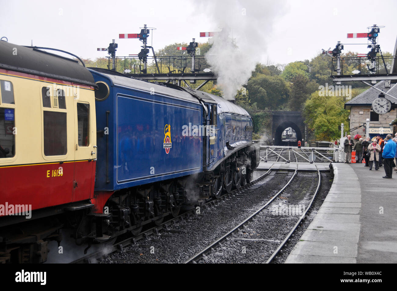 An image of the North Yorkshire Railway at Grosmont, North Yorkshire ...
