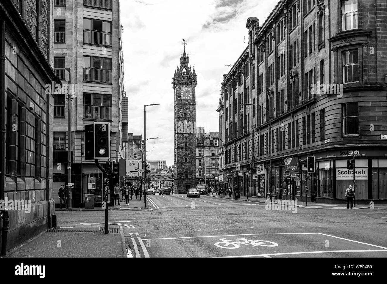 Glasgow trongate Black and White Stock Photos & Images - Alamy