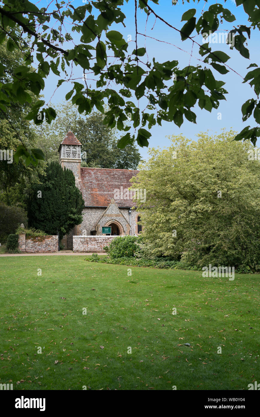 All Saints church at Hinton Ampner Stock Photo - Alamy