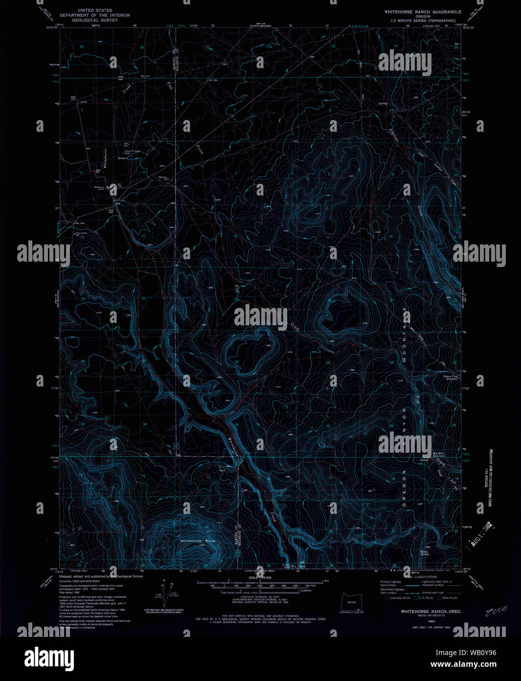 Map of whitehorse hi-res stock photography and images - Alamy