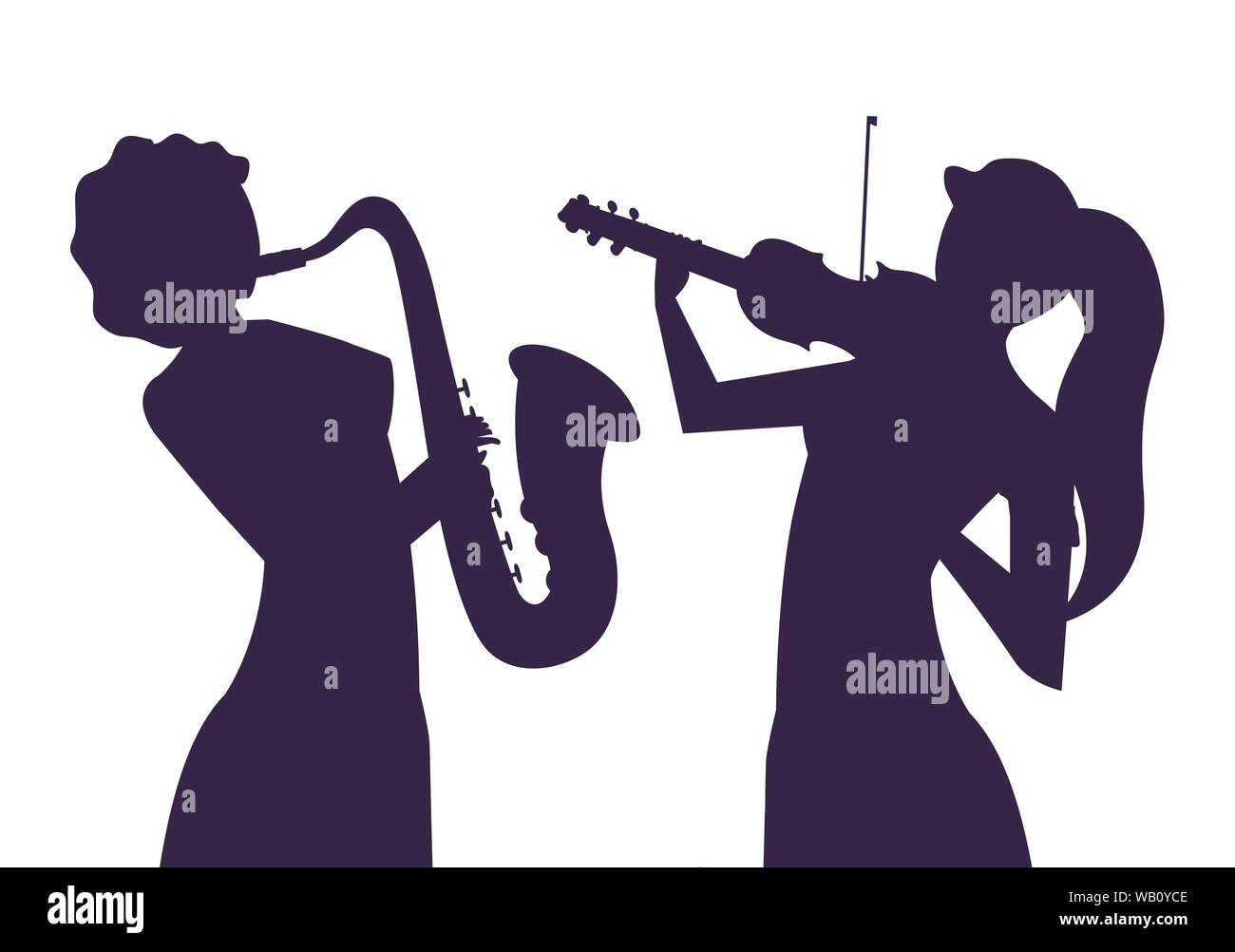 Women musicians Stock Vector Images - Alamy