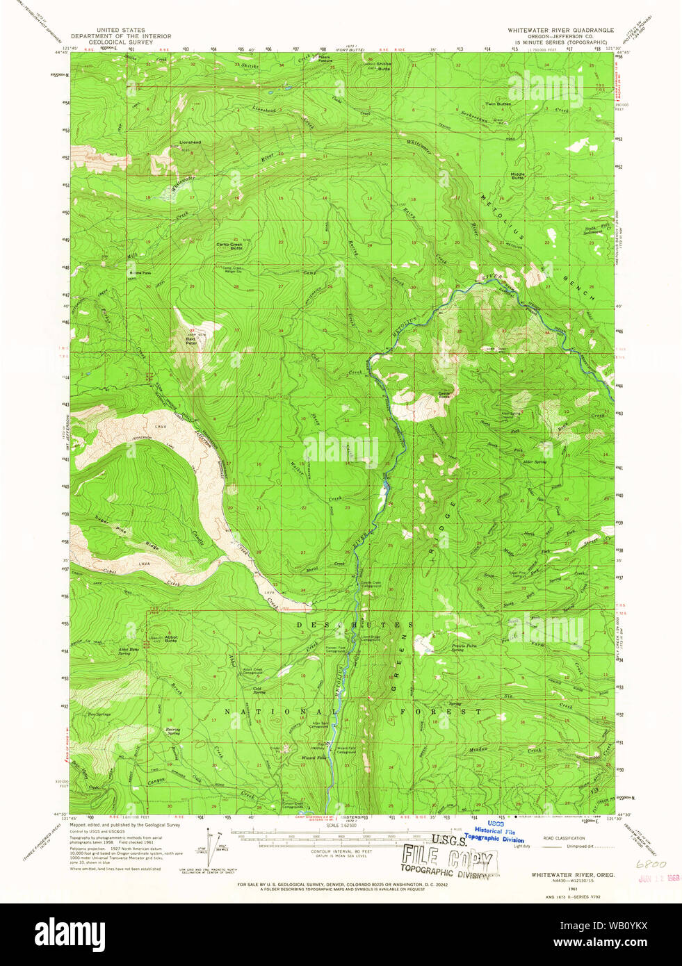 Map of whitewater hi-res stock photography and images - Alamy