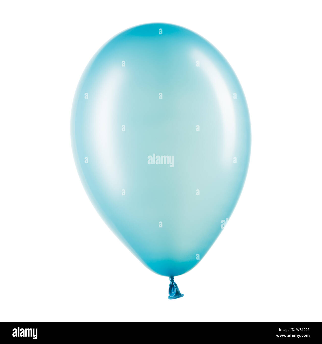 Single blue helium balloon, element of decorations Stock Photo - Alamy