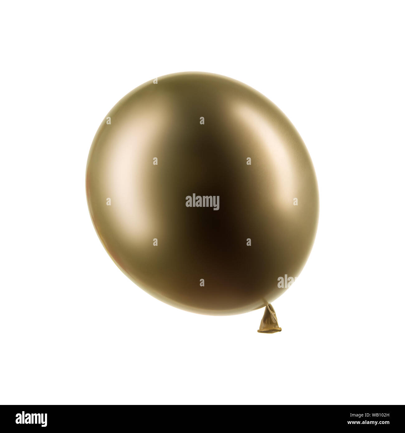 Single golden helium balloon, element of decorations Stock Photo - Alamy