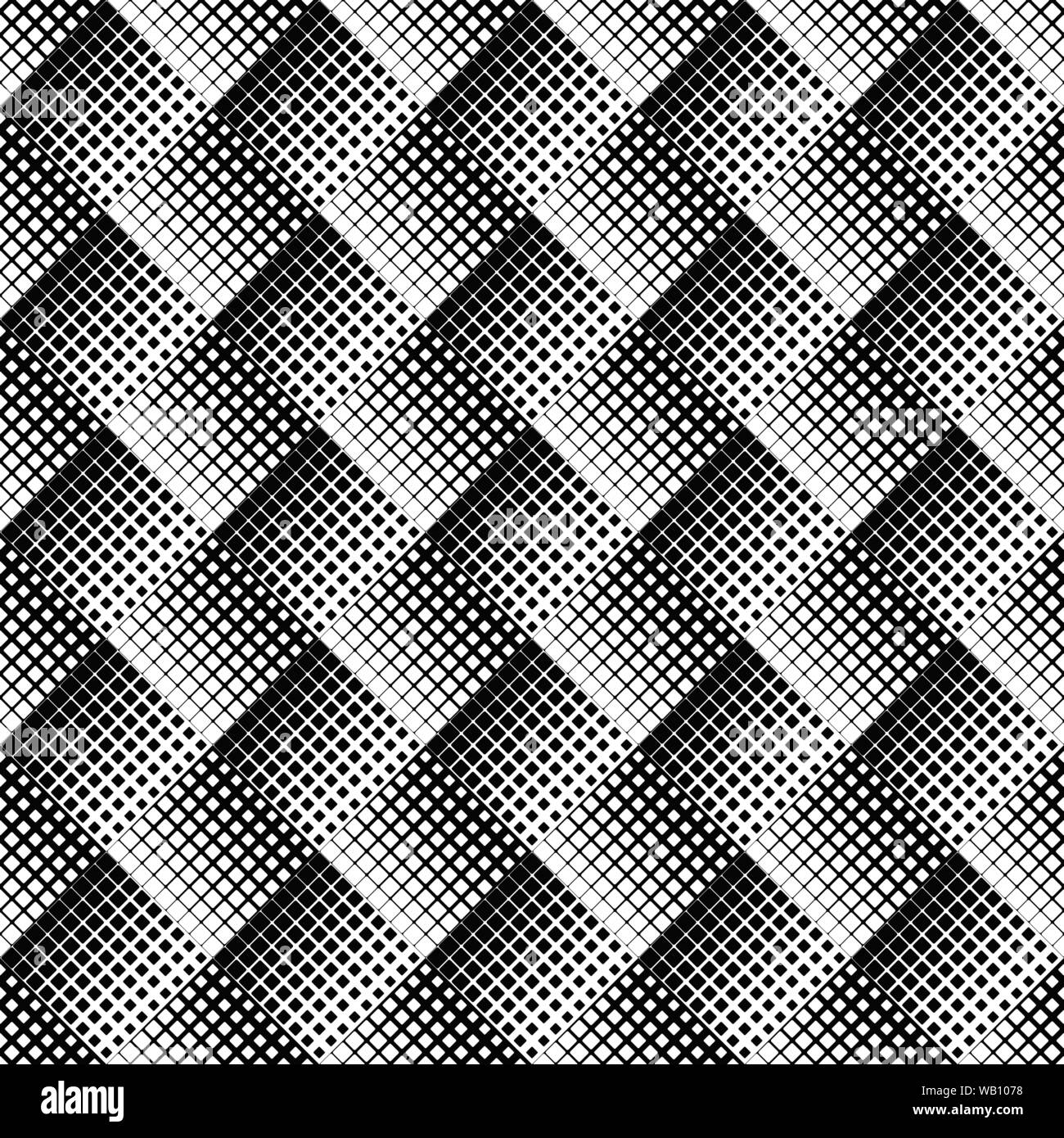 Geometrical rounded square pattern background - black and white abstract vector graphic design ...