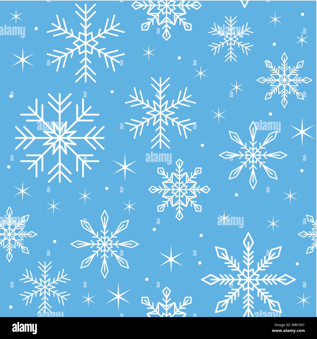 seamless pattern bright snowflake background vector illustration EPS10 Stock Vector Image & Art ...