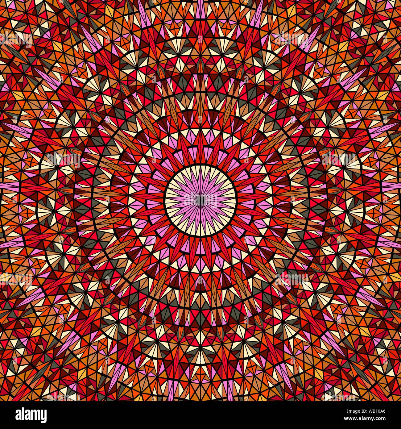 Geometrical pattern background - circular psychedelic abstract vector ...