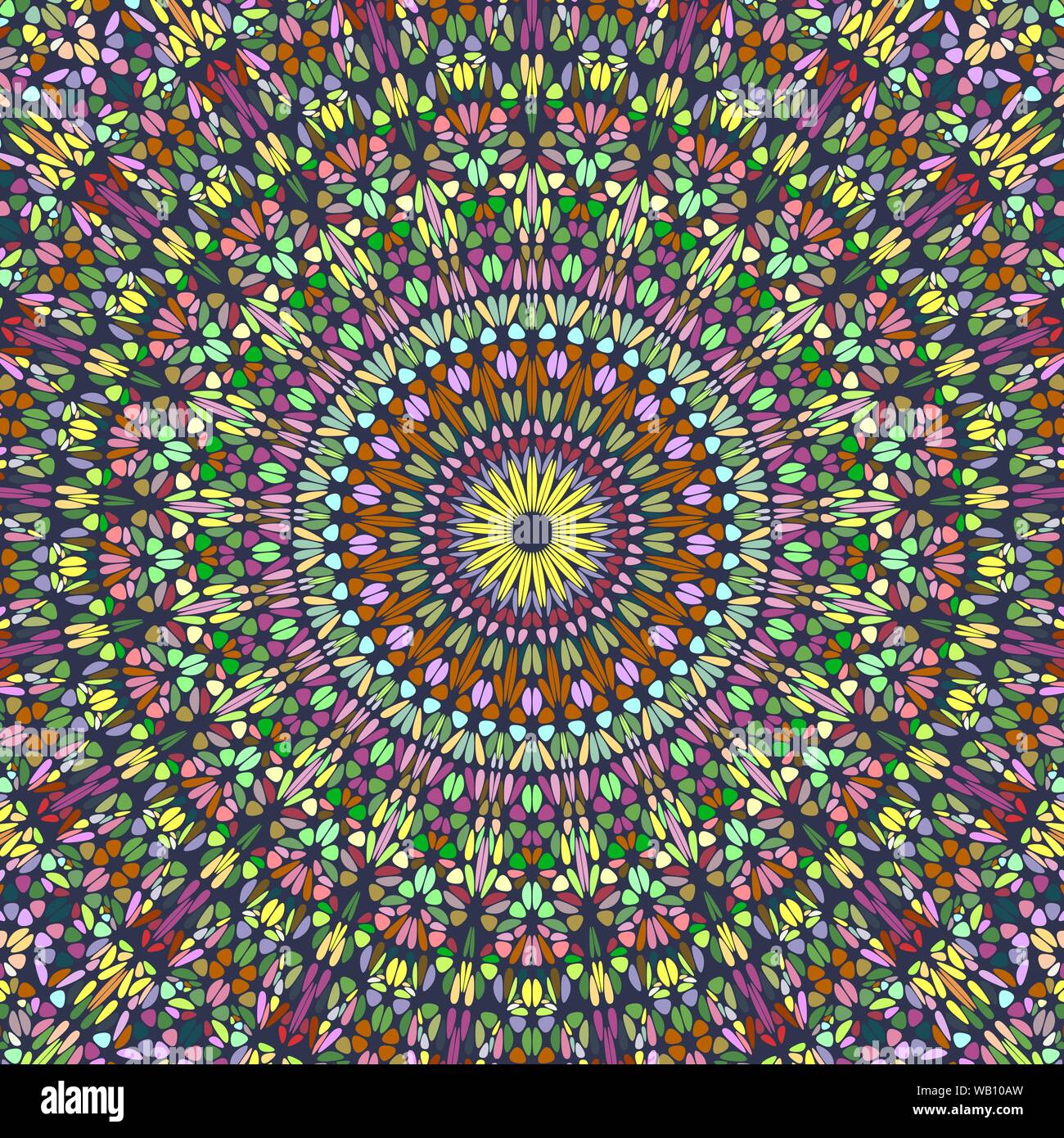 Dynamic psychedelic circular ornament background design - abstract ...