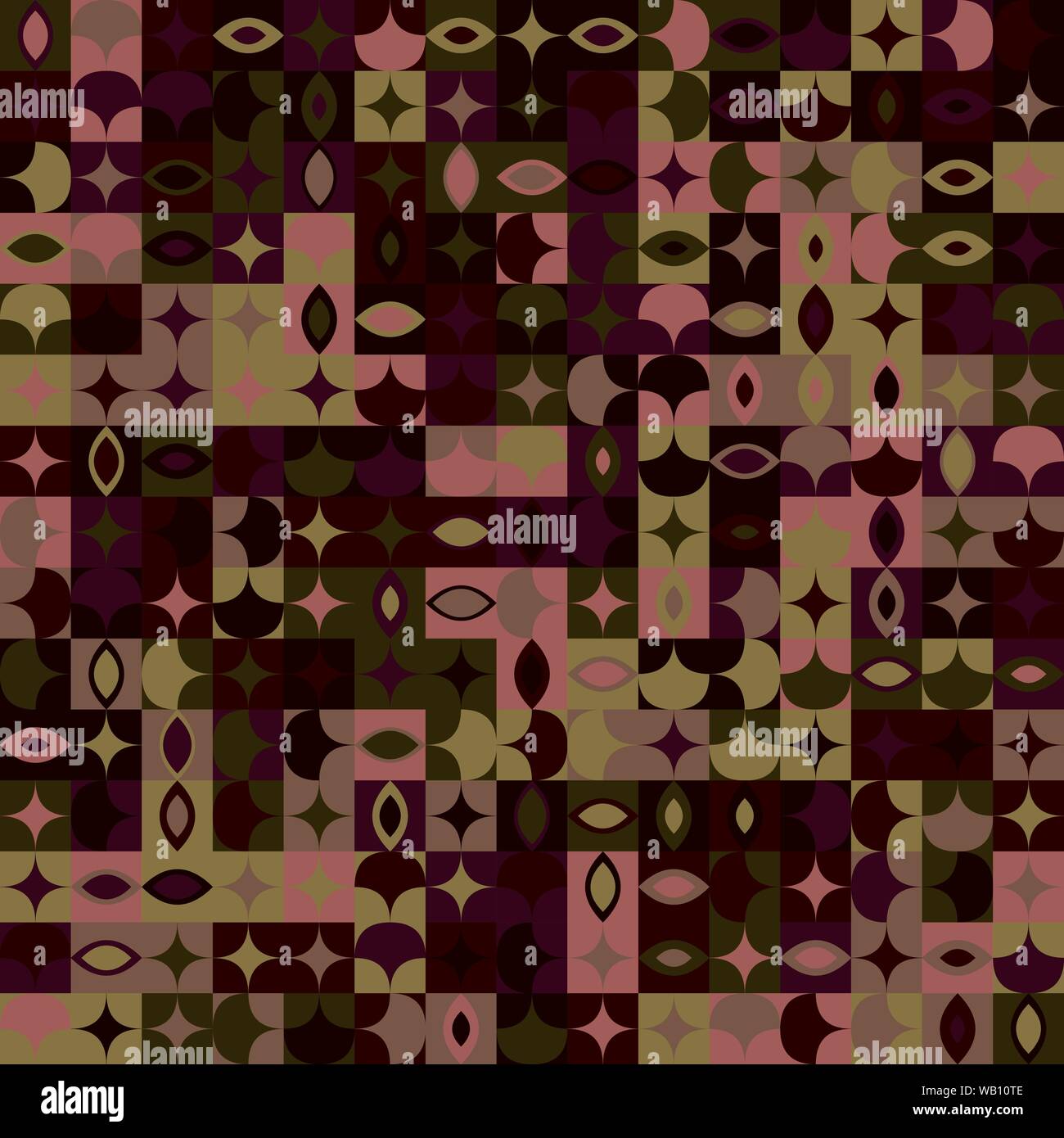 Abstract curved shape pattern background design - colorful vector ...