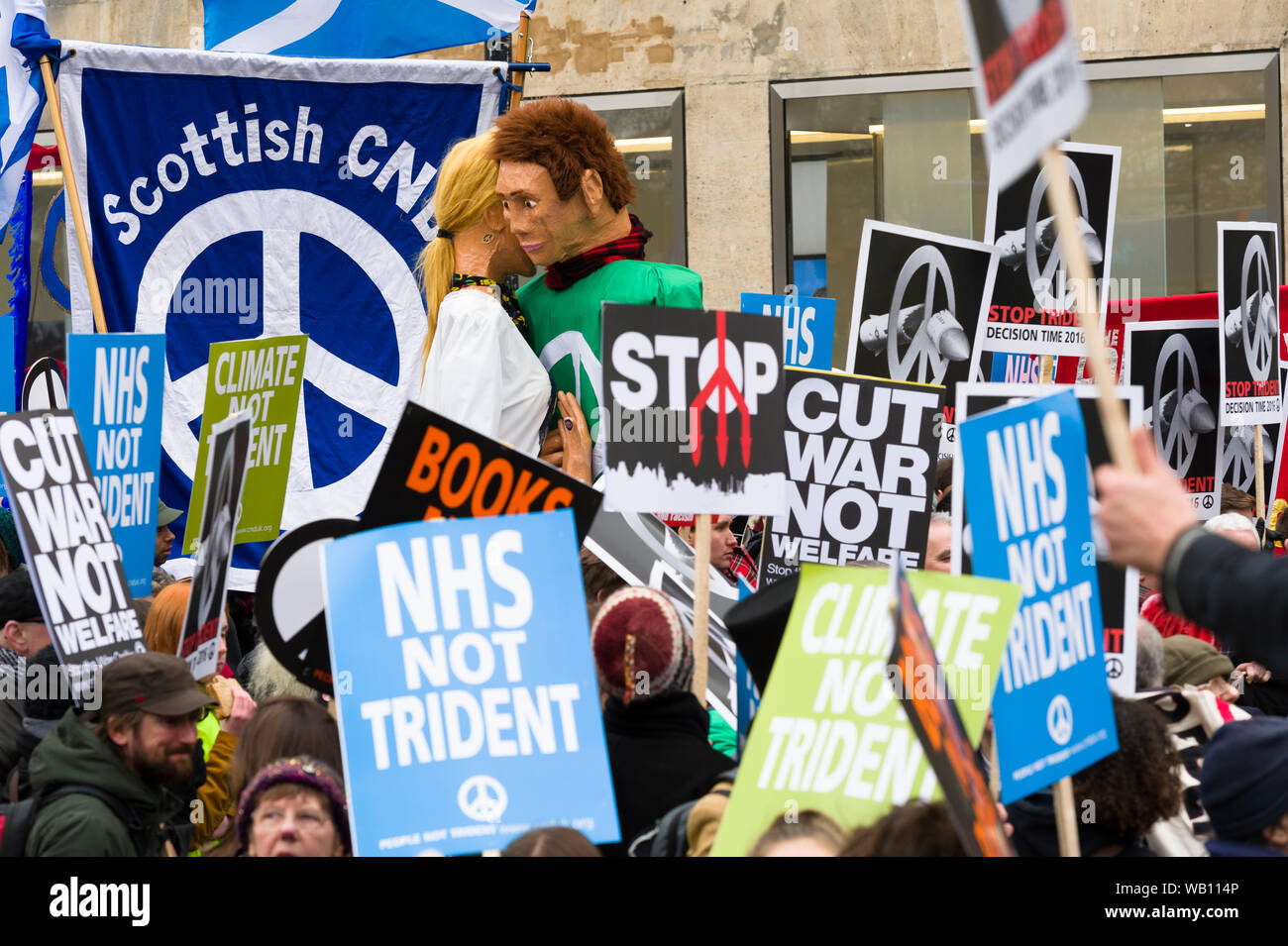 CND’s (Campaign For Nuclear Disarmament), Stop Trident national demo ...
