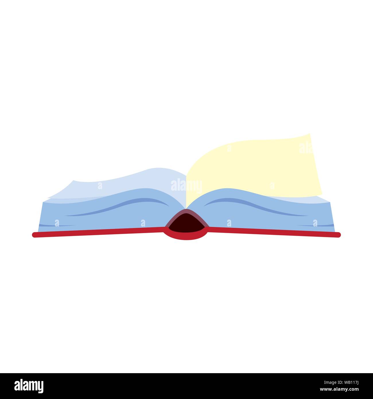 open book on white background vector illustration Stock Vector Image ...