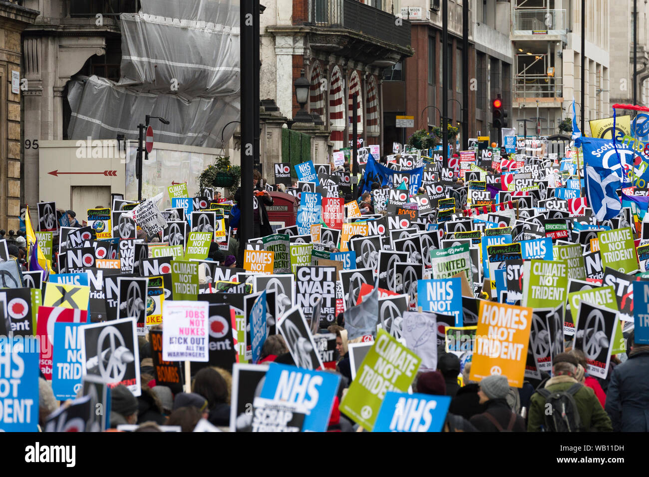 CND’s (Campaign For Nuclear Disarmament), Stop Trident national demo ...