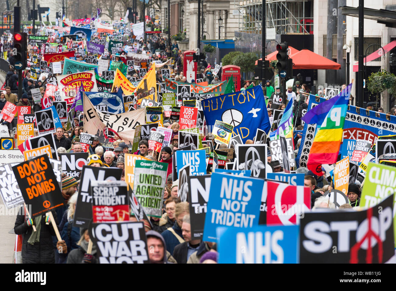 CND’s (Campaign For Nuclear Disarmament), Stop Trident national demo ...