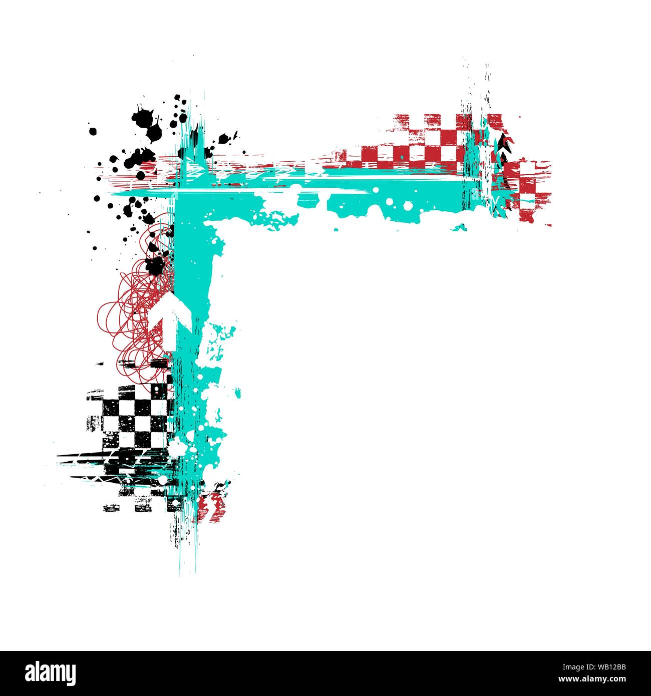 Truck red blue abstract Stock Vector Images - Alamy