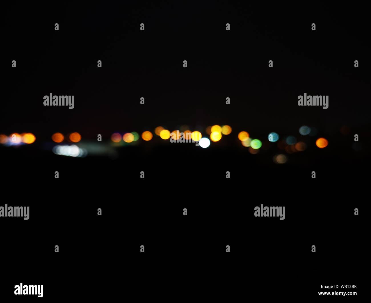Beautiful wallpaper or background of bokeh city lights at night Stock ...