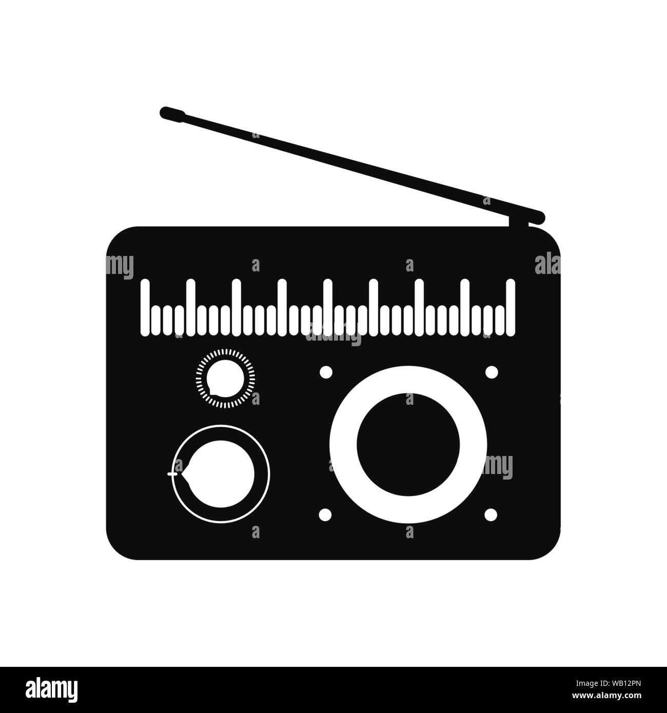 radio equipment music sound design vector illustration Stock Vector ...