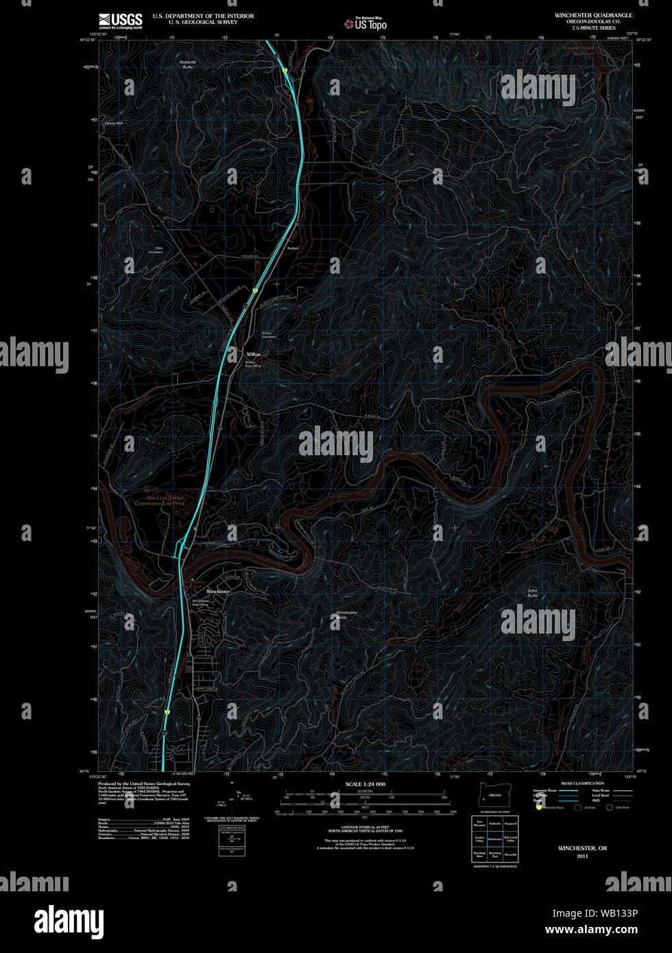 Map of winchester hi-res stock photography and images - Alamy