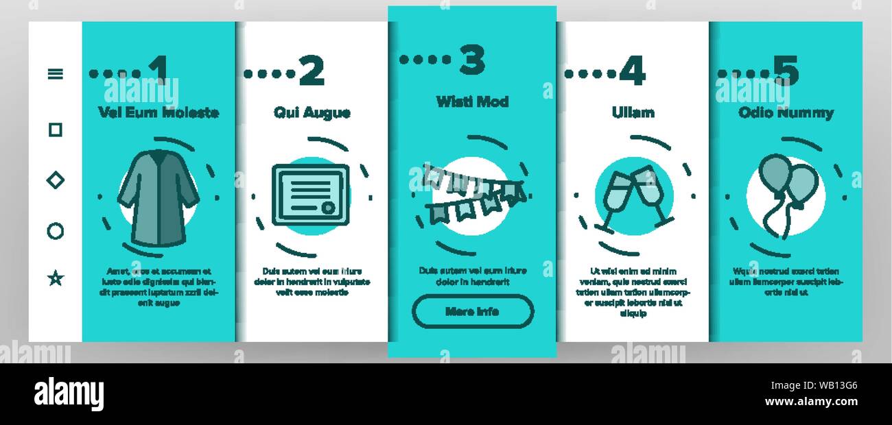 Graduation Onboarding Vector Stock Vector Image & Art - Alamy