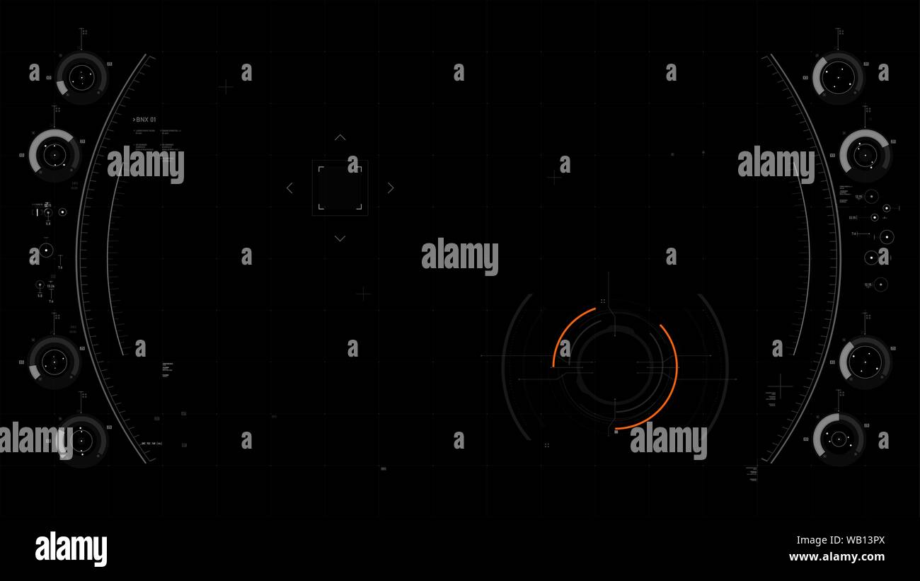 Futuristic user interface design element text box scale and bar for ...