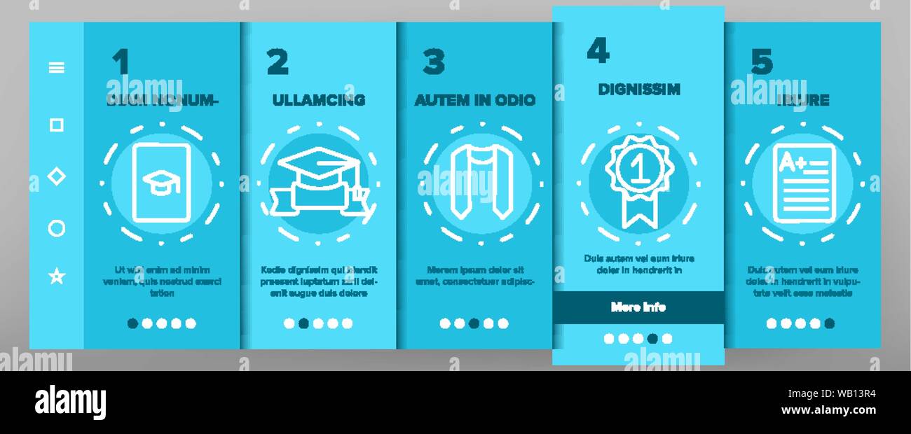 Graduation Onboarding Vector Stock Vector Image & Art - Alamy