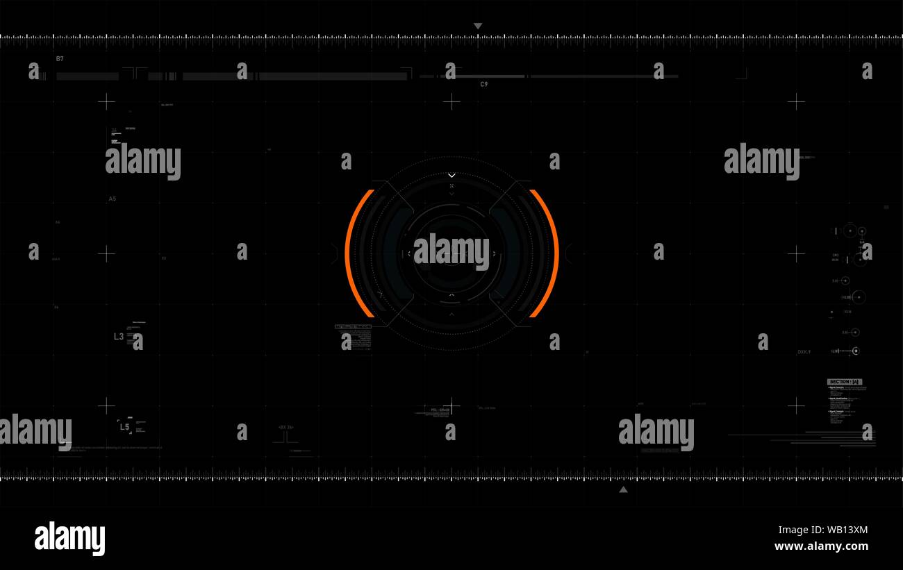 Futuristic user interface design element text box scale and bar for ...