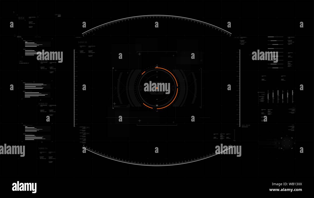Futuristic user interface design element text box scale and bar for ...