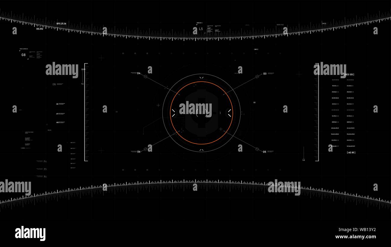 Futuristic user interface design element text box scale and bar for ...