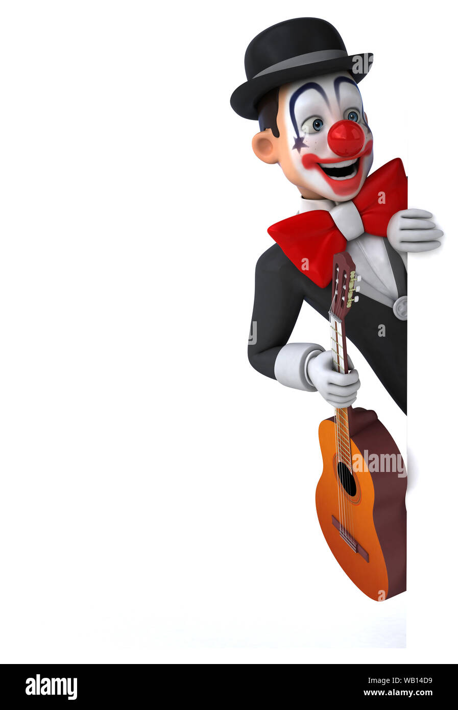 Fun clown - 3D Illustration Stock Photo - Alamy