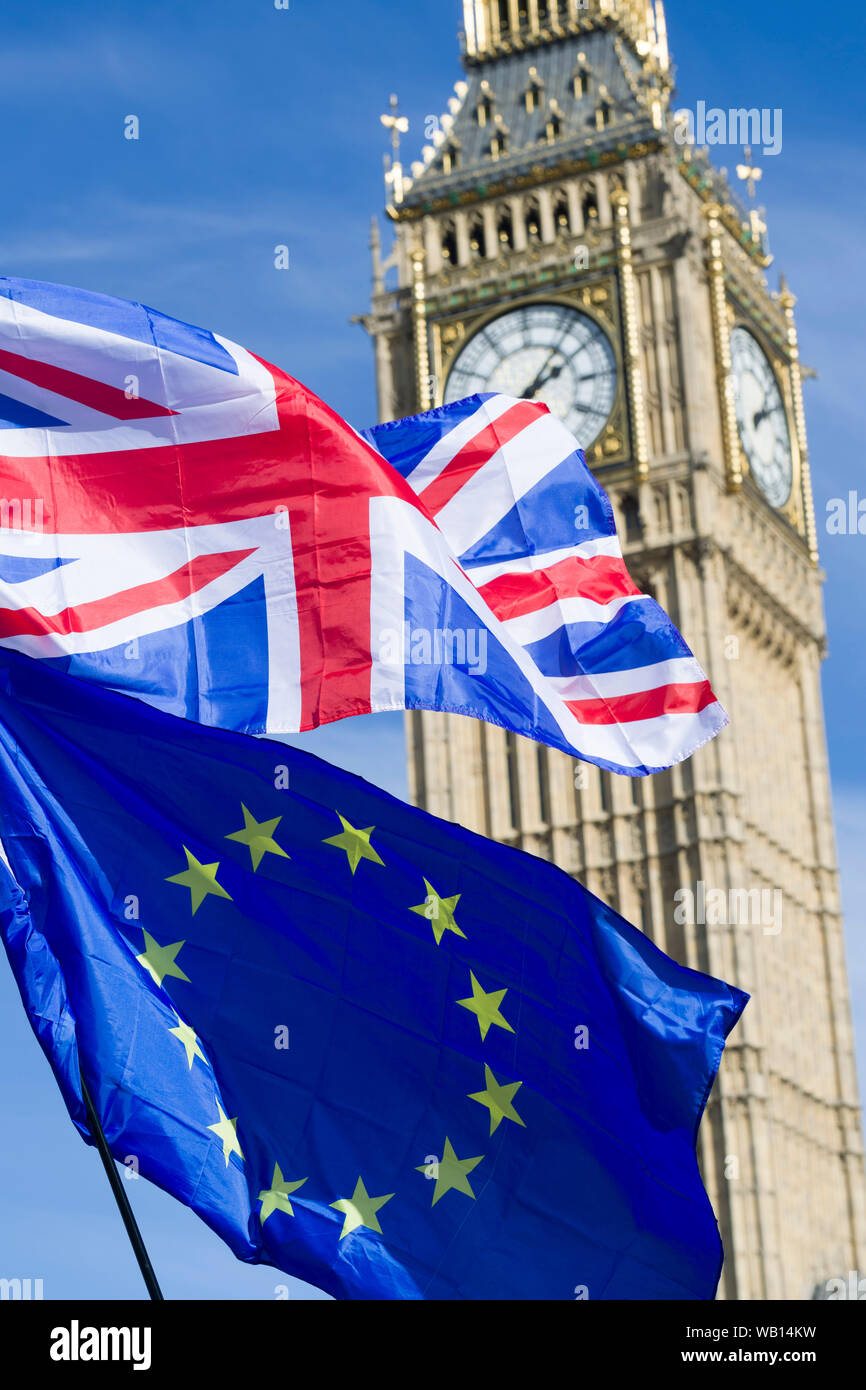 Unite for Europe, Pro European Union march and rally, passing Big Ben ...