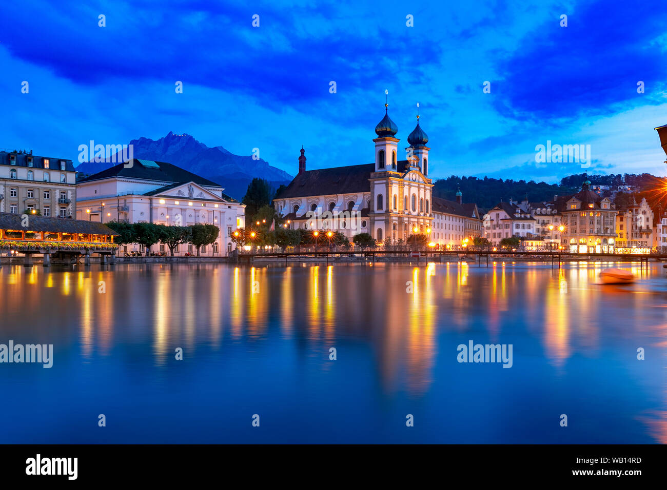 Switzerland luzern evening hi-res stock photography and images - Alamy