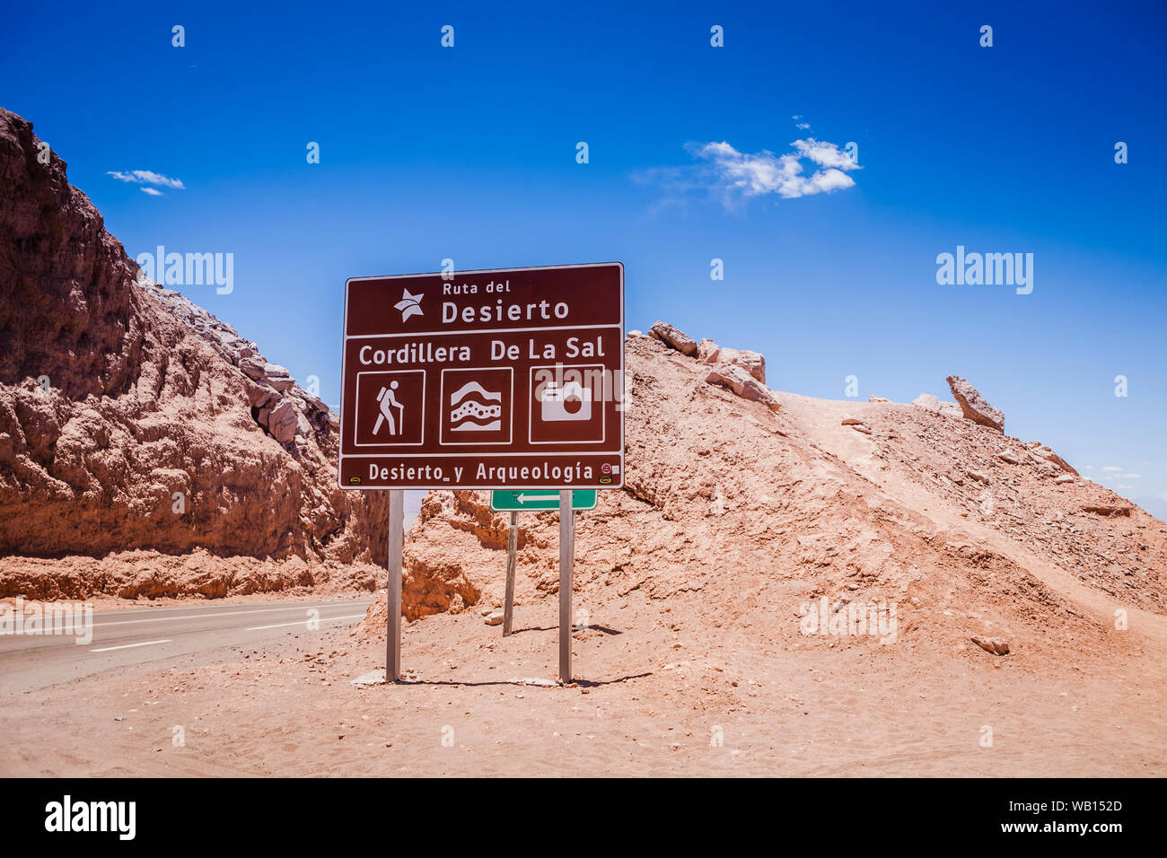 Rocky, dry and hot desert in Atacama, Chile. Often used to represent ...