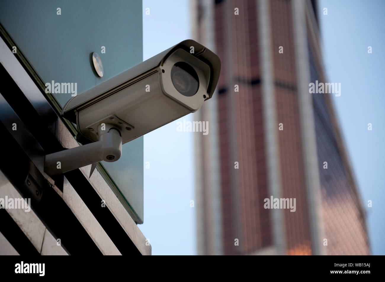 Security surveillance system at the entrance to a modern office ...