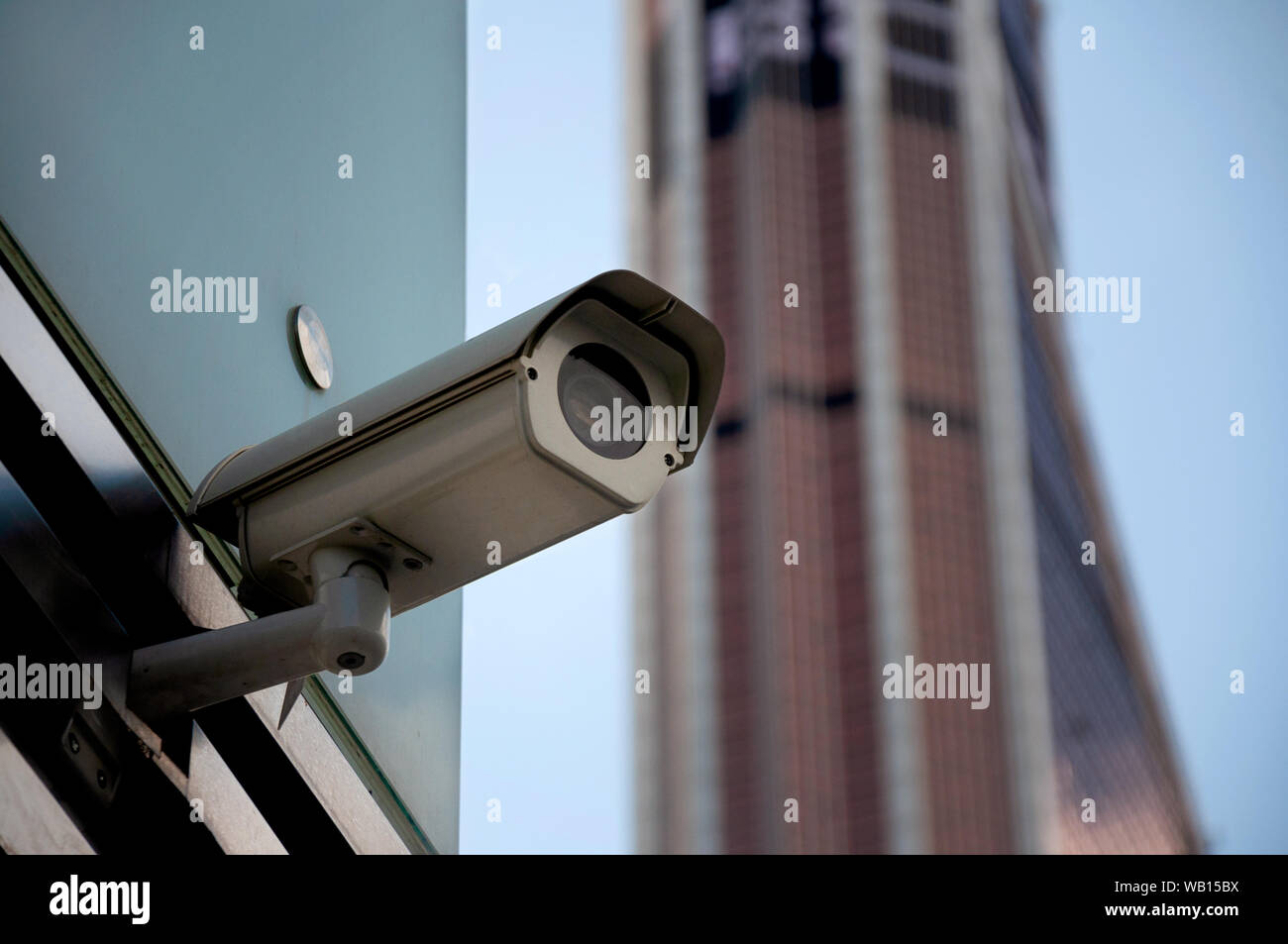 Security surveillance system at the entrance to a modern office ...