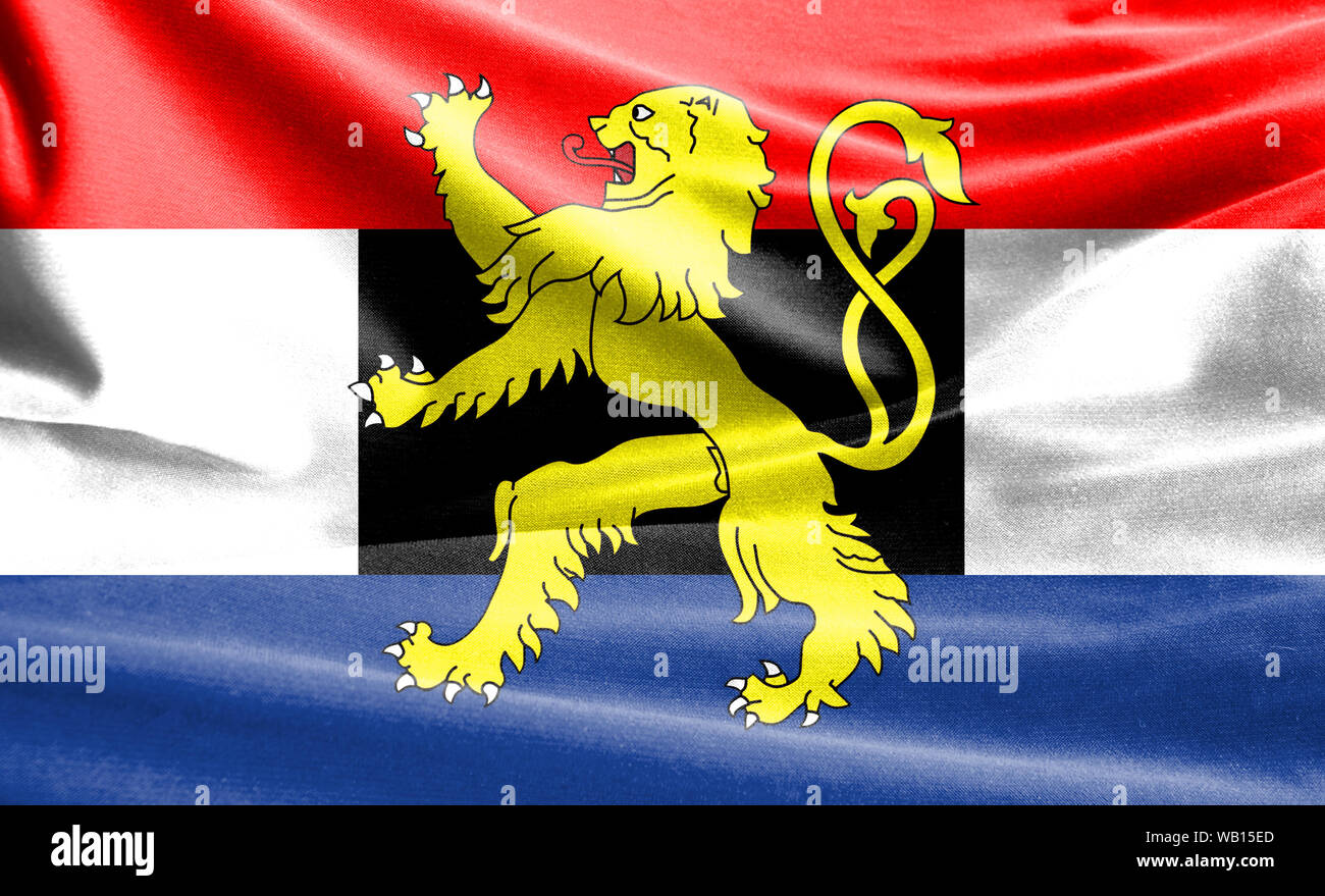 Realistic flag of Benelux on the wavy surface of fabric Stock Photo - Alamy