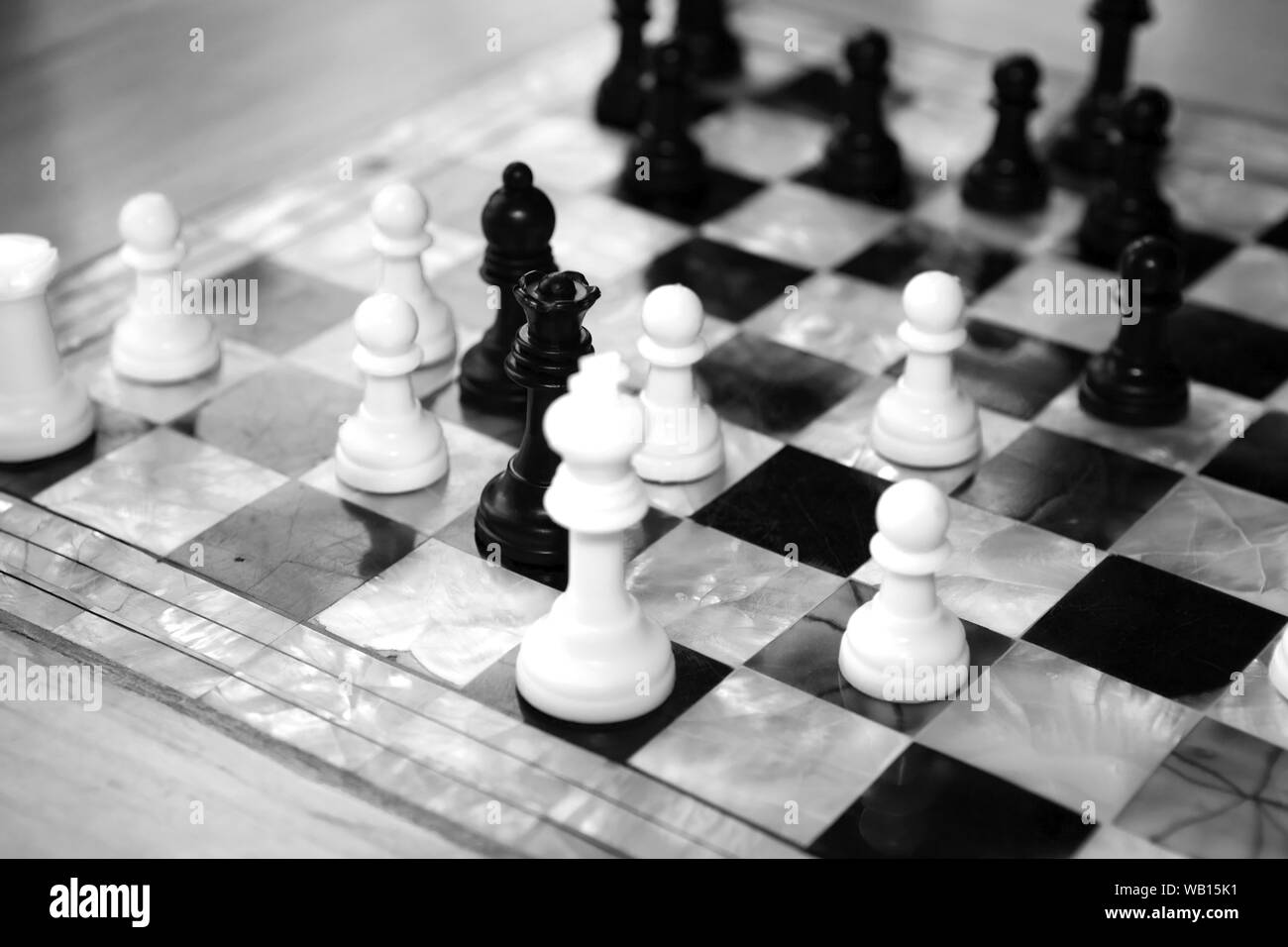 Chess board close-up Stock Photo - Alamy