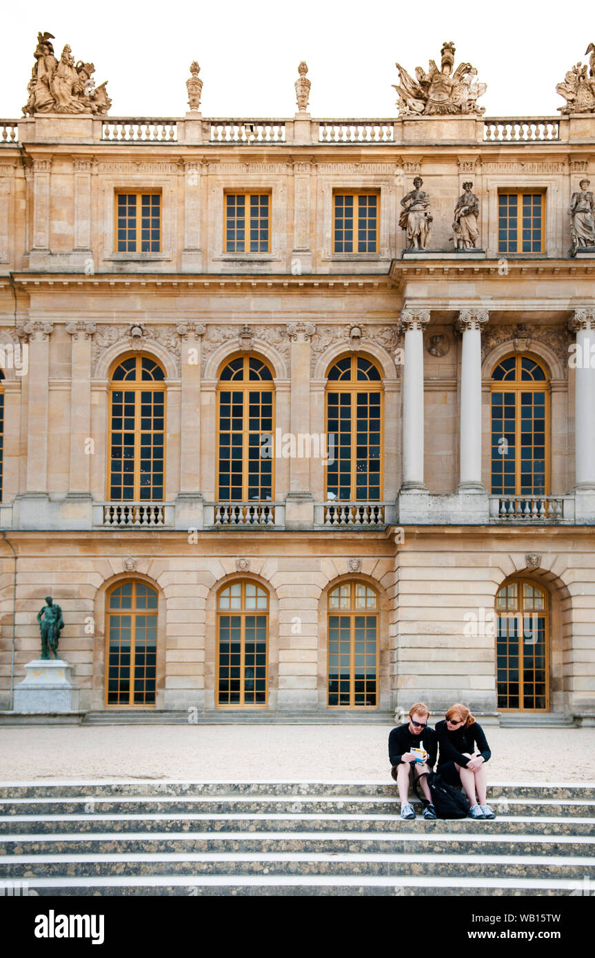 JUNE 10, 2011 Versailles, France : Outside view of Famous palace of ...