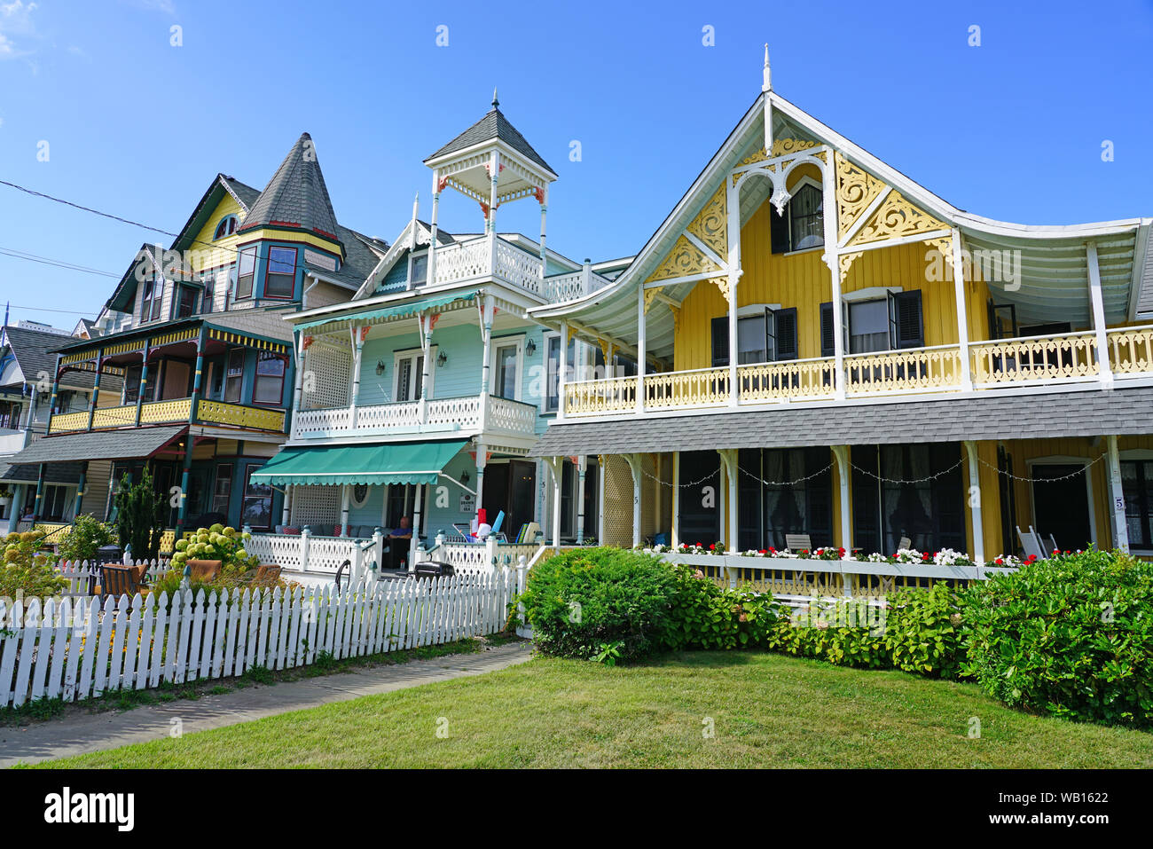 OCEAN GROVE, NJ -10 AUG 2019- View of Ocean Grove, a town on the New ...