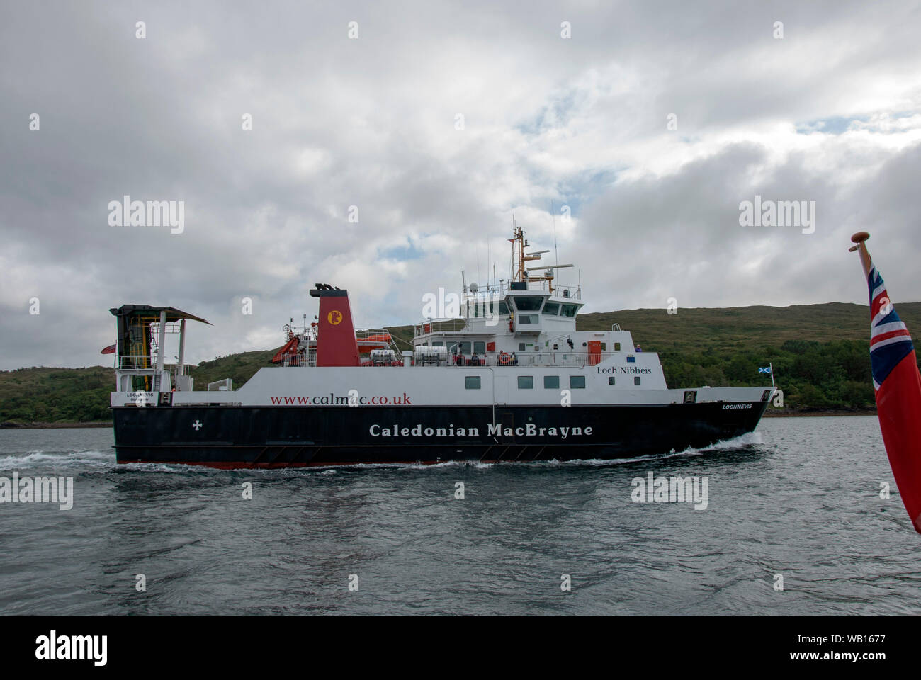 M.V. Loch Nevis Car Ferry Approaching Island of Rum the 2000 Troon ...
