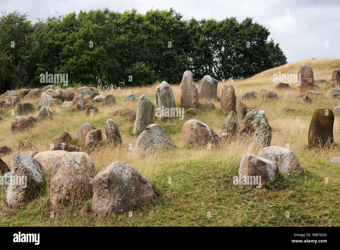 Denmark viking site hi-res stock photography and images - Alamy