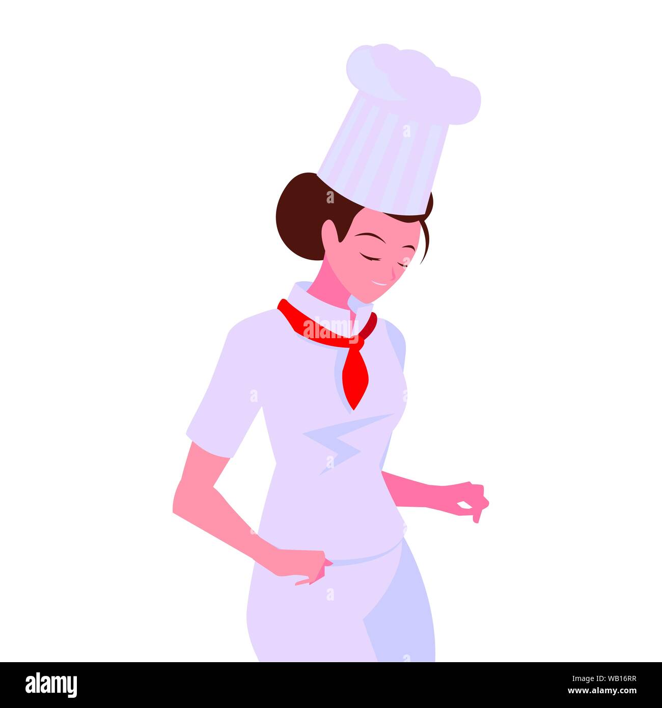 woman chef character with uniform vector illustration Stock Vector ...