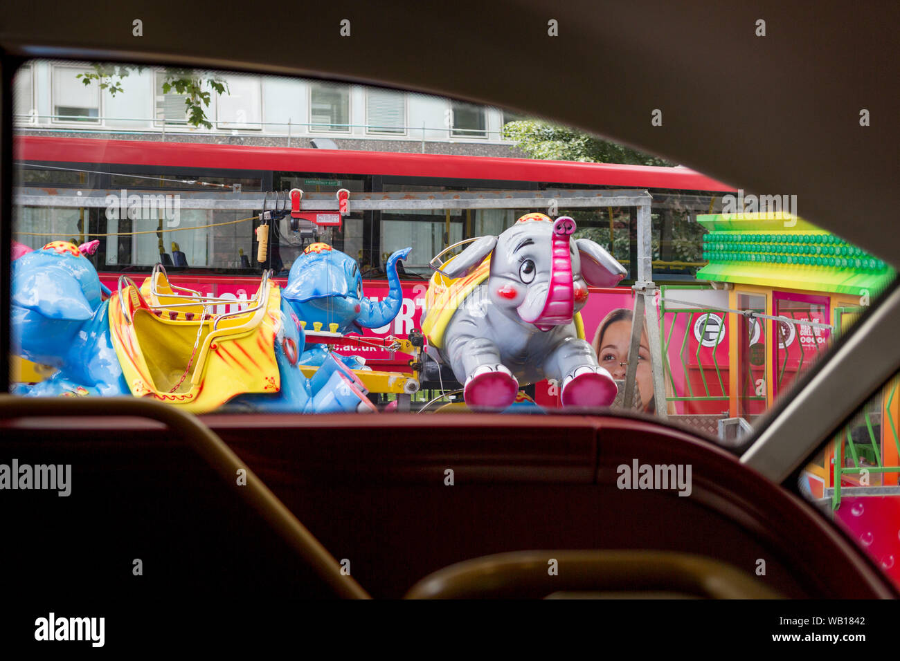 View through a window view from a bus hi-res stock photography and ...