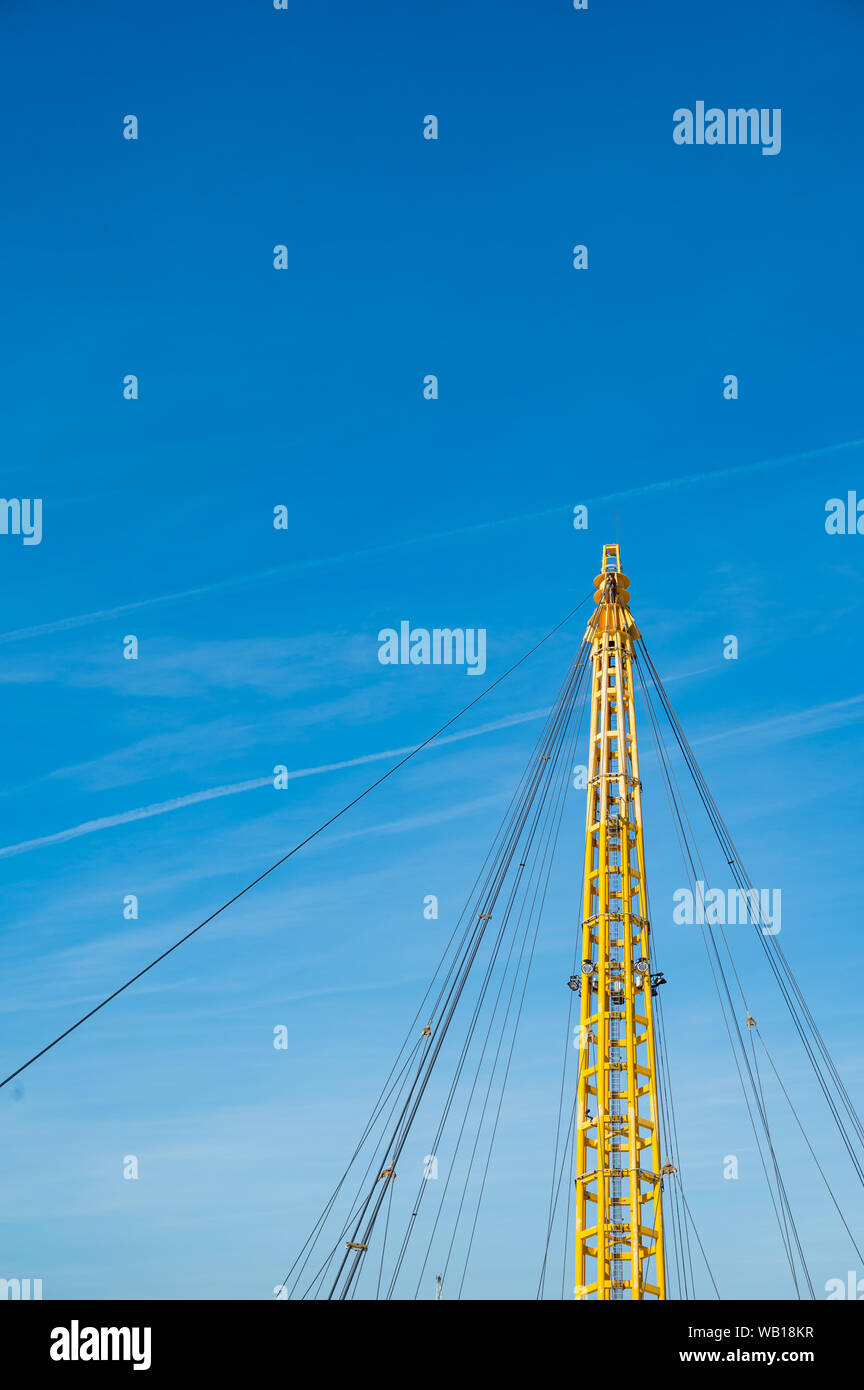 Up at the o2, o2 roof tour, Millennium Done, Greenwich, London Stock ...