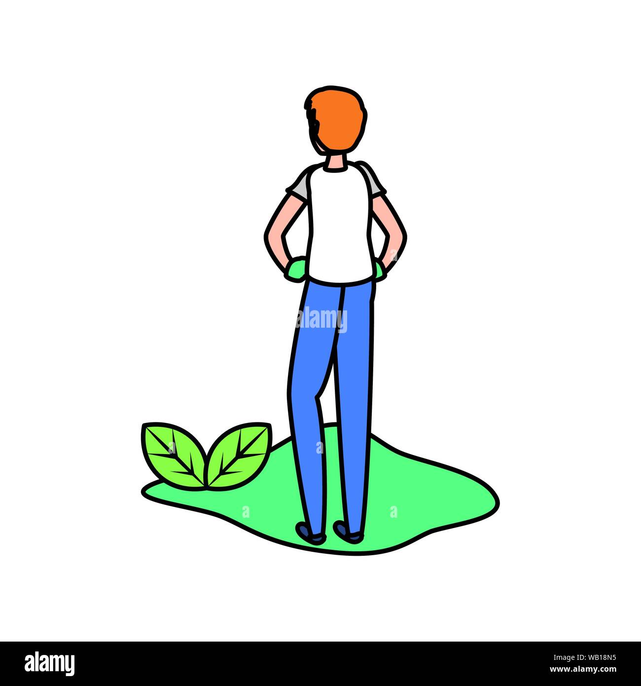 Avatar of a man design, Boy male person human and attractive theme ...